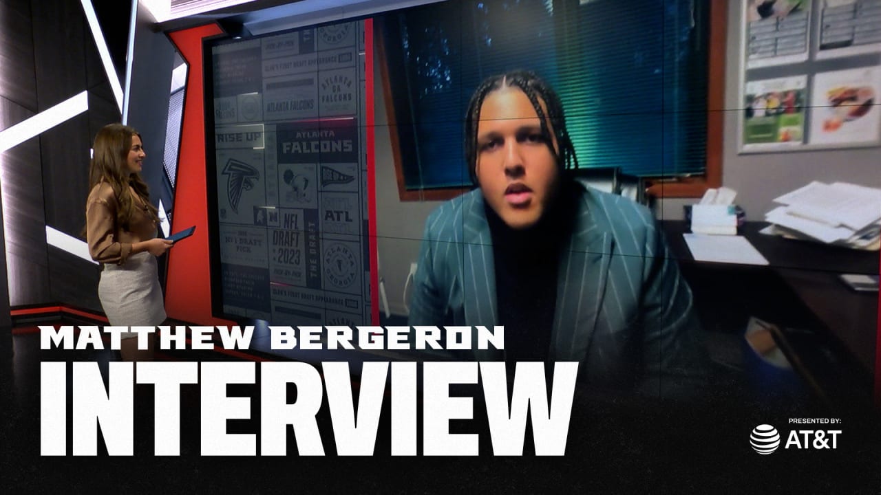 Matthew Bergeron's first reaction to being picked by The Atlanta Falcons
