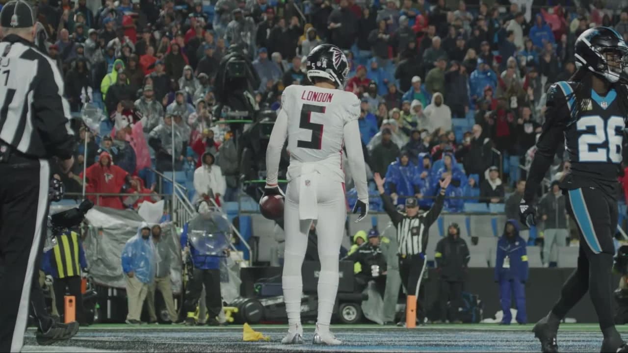 Sideline Access | Drake London climbs the ladder to snag Mariota's ...