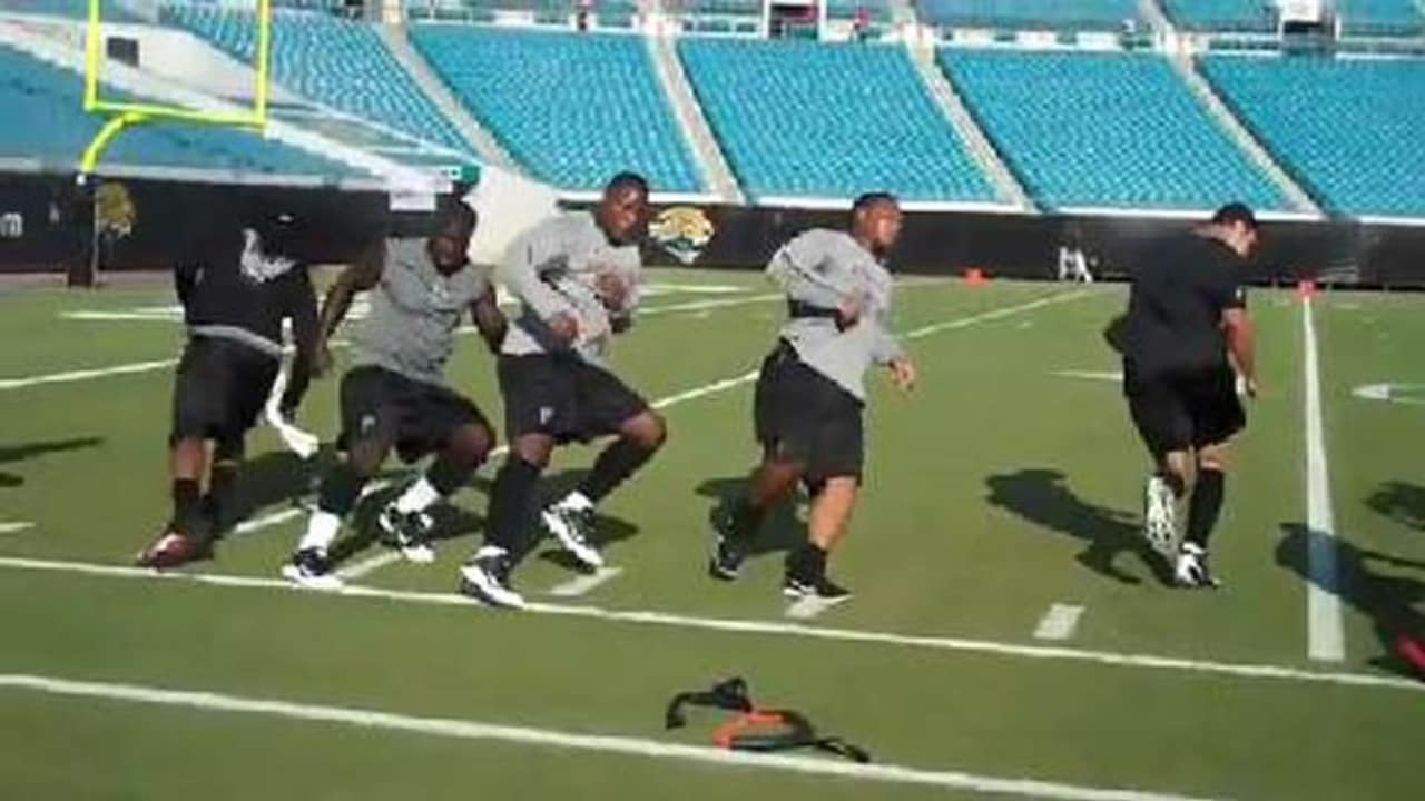 Starts pre-game conditioning