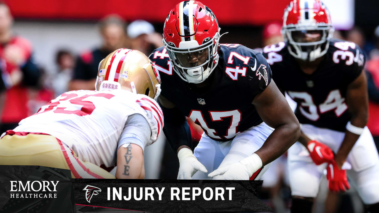 Injury report: Falcons release status of Arnold Ebiketie and an offensive lineman as Week 13 ...
