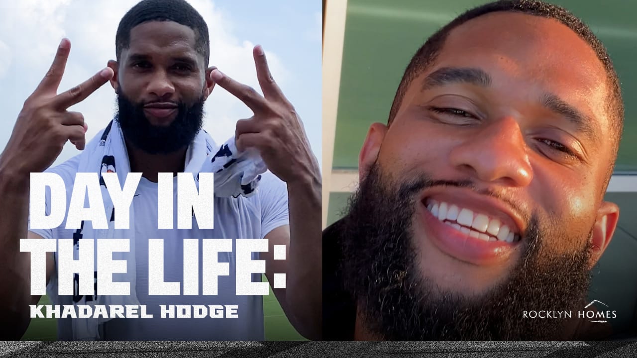 A Day in the Life of wide receiver KhaDarel Hodge | 2023 AT&T Training ...