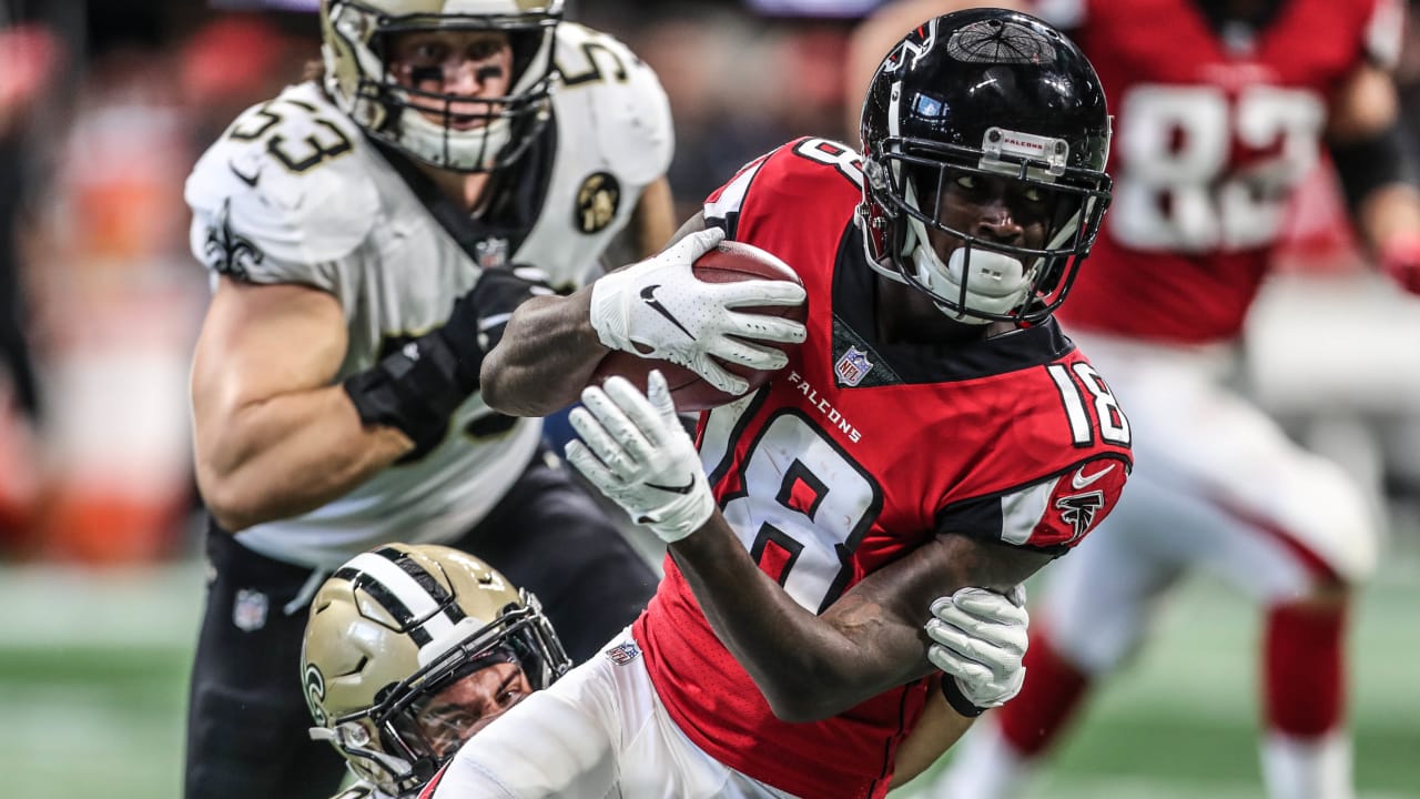 WATCH: Falcons' Calvin Ridley catches two touchdowns in first half ...