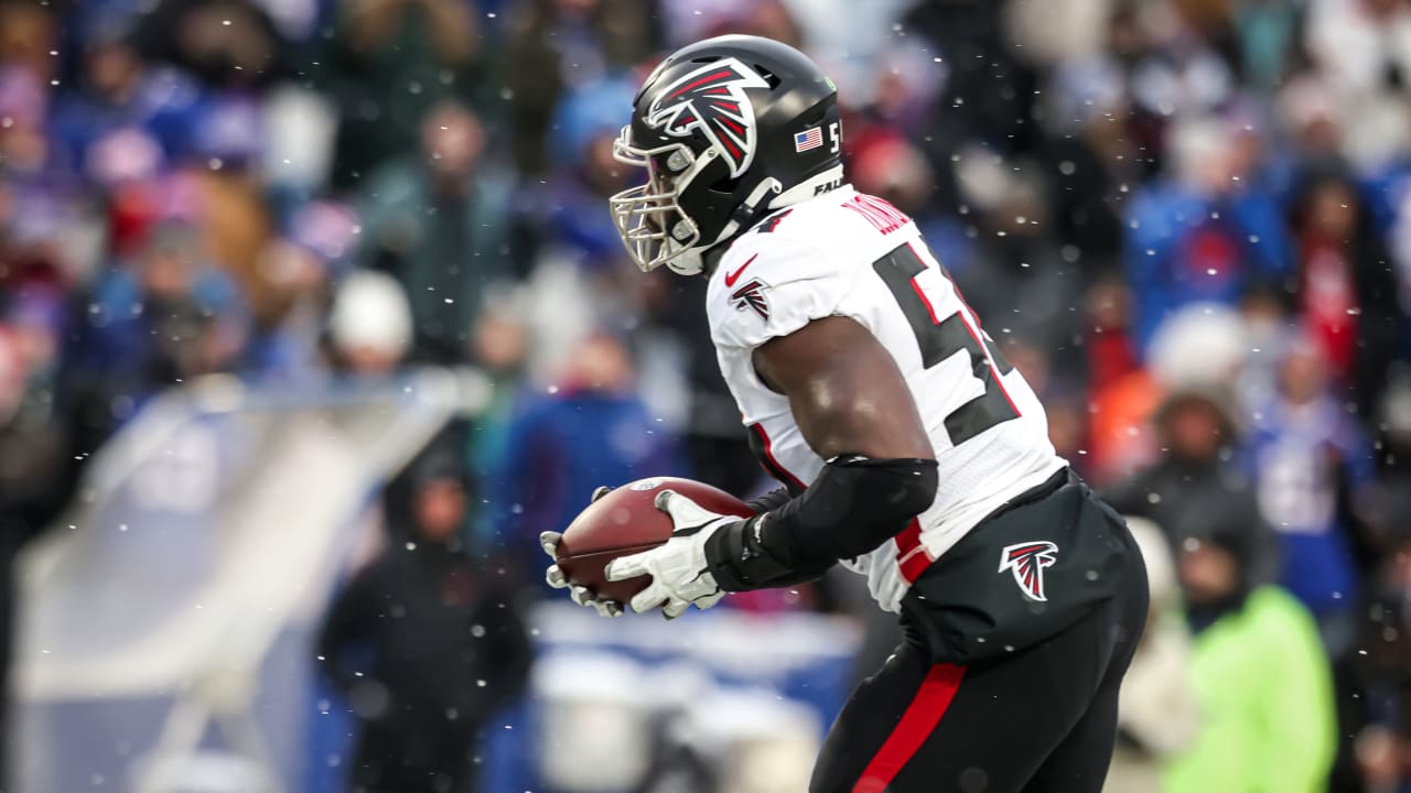 Highlight: Foye Oluokun intercepts the Josh Allen for the Falcons ...