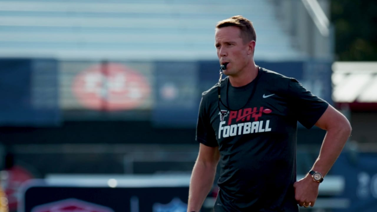 Matt Ryan surprises local high school football practice
