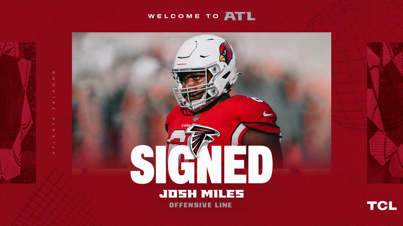 Falcons sign offensive lineman Josh Miles to a one-year deal