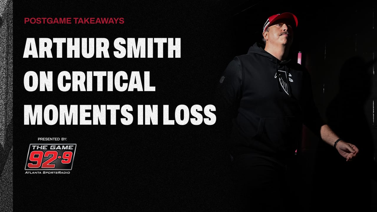 What head coach Arthur Smith said about final quarter game management ...