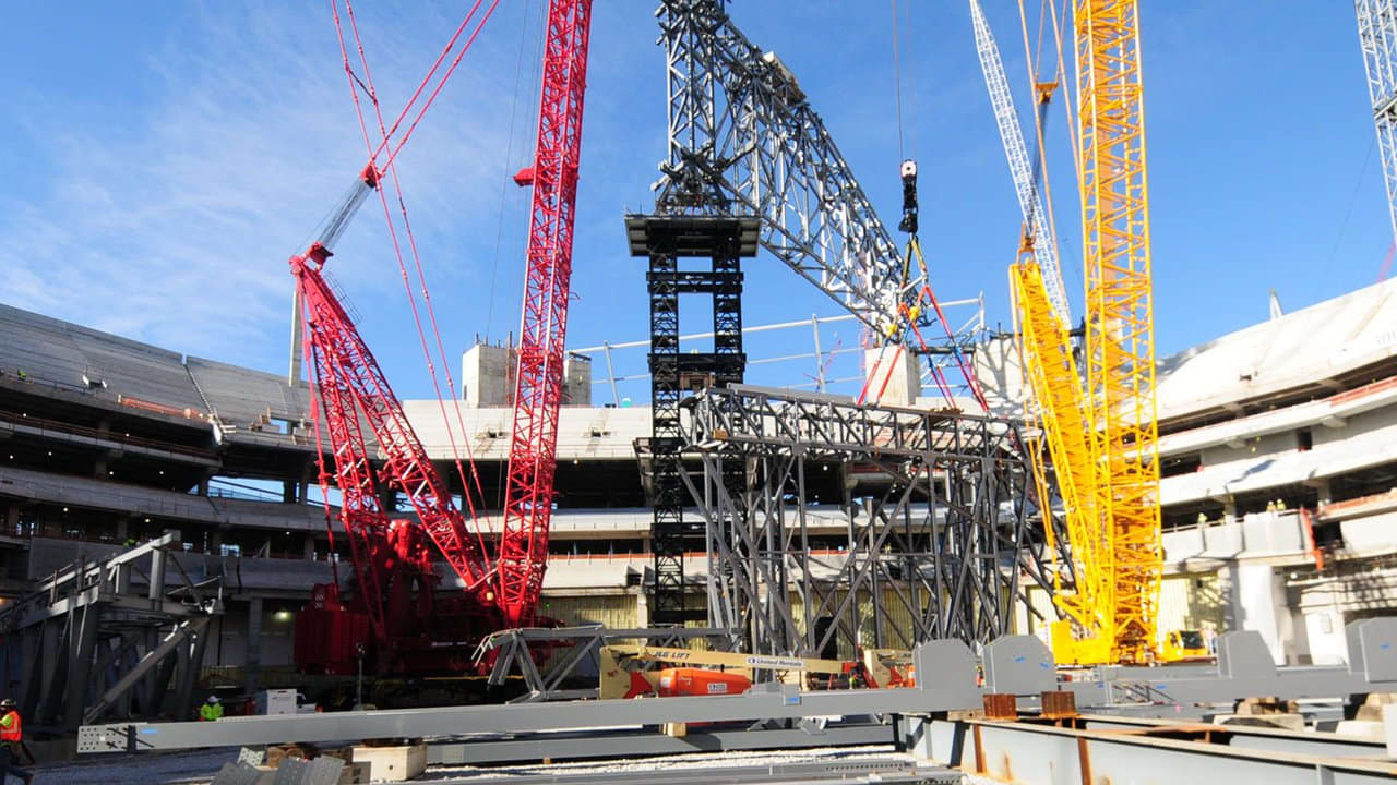 Mercedes-Benz Stadium Steel Construction