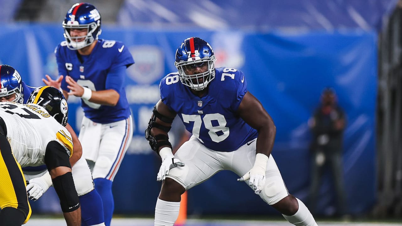 Giants offensive line prepares for another elite front