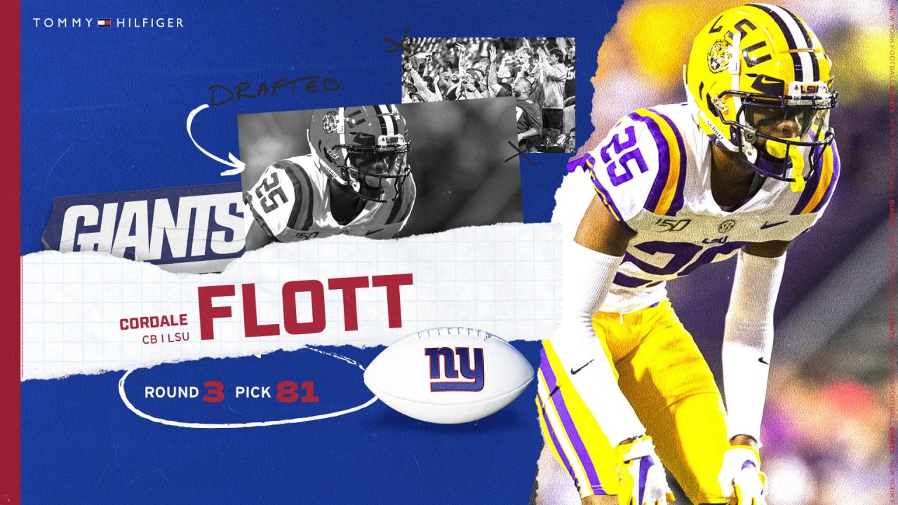 Giants draft LSU CB Cor'Dale Flott with 81st pick
