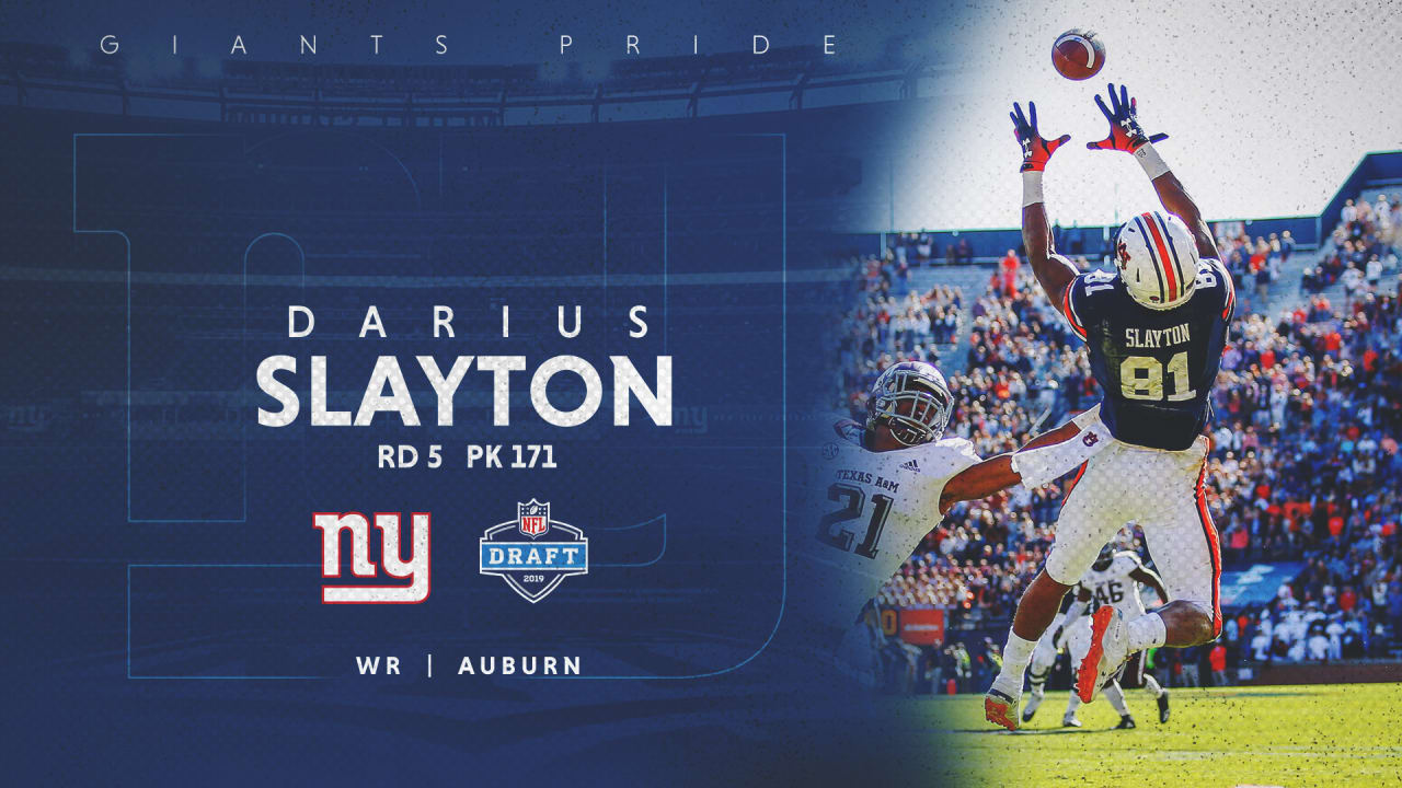 Giants select Auburn WR Darius Slayton at No. 171