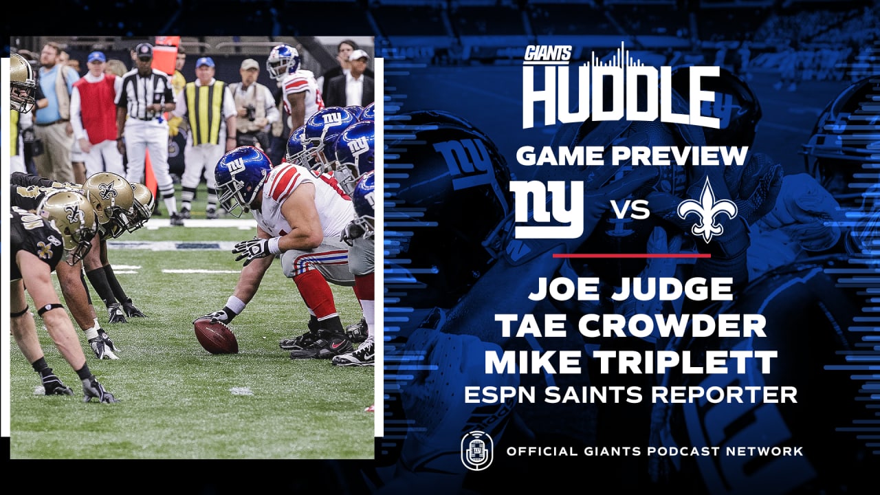 Giants Huddle | Joe Judge and Tae Crowder preview the Saints