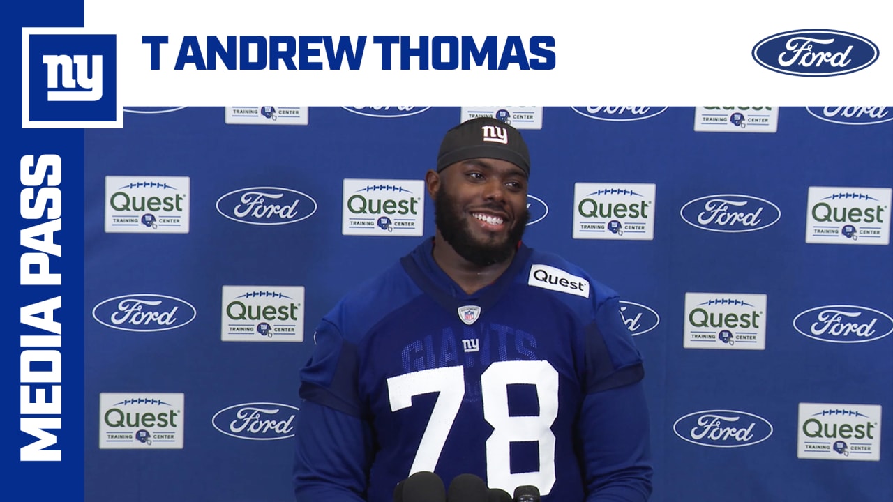 OT Andrew Thomas on contract extension: 'I'm excited to be here for a ...
