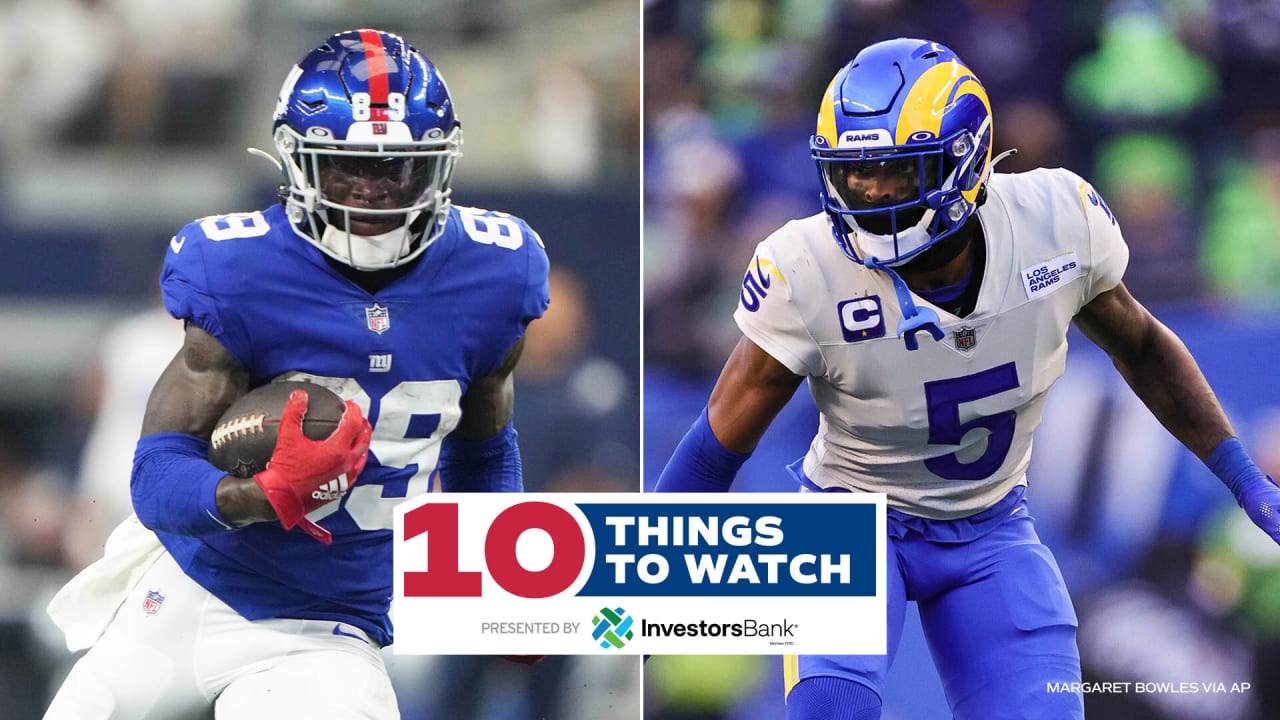 10 things to watch in Giants vs. Rams