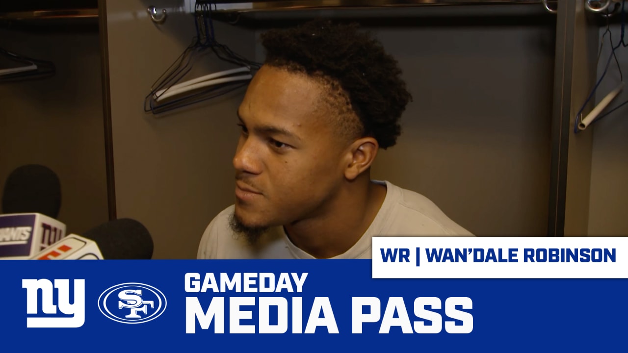 WR Wan'Dale Robinson on first game back