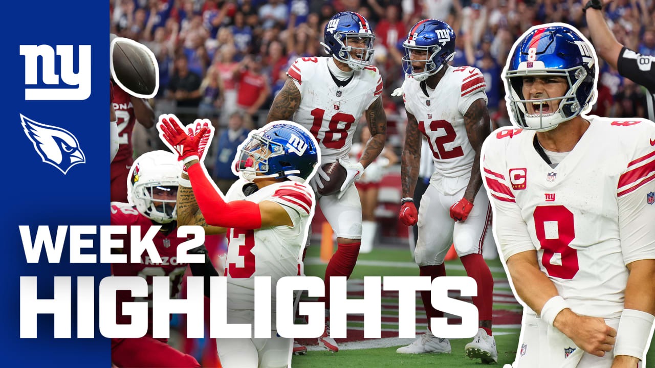 Highlights: New York Giants 31, Arizona Cardinals 28