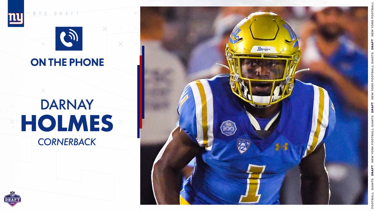 Conference Call: Cornerback Darnay Holmes talks joining the Giants