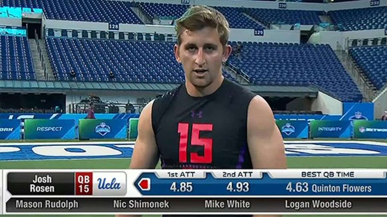 UCLA QB Josh Rosen 2018 Combine workout