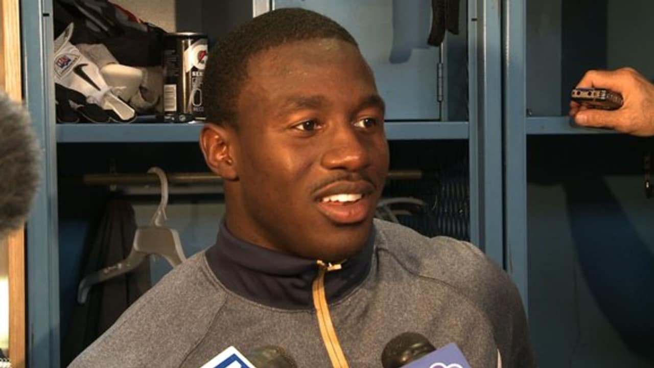 RB David Wilson practices with first unit