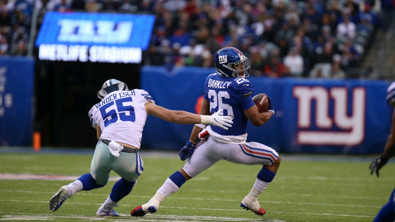 Barkley's 68-yard run makes him third rookie RB ever with 2k total ...