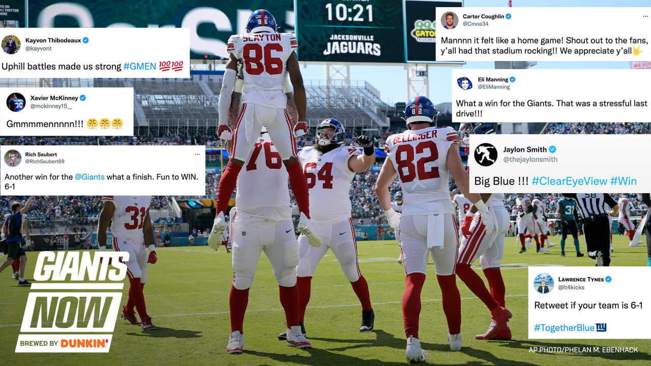 Giants Now: Social Reaction to Week 7 win