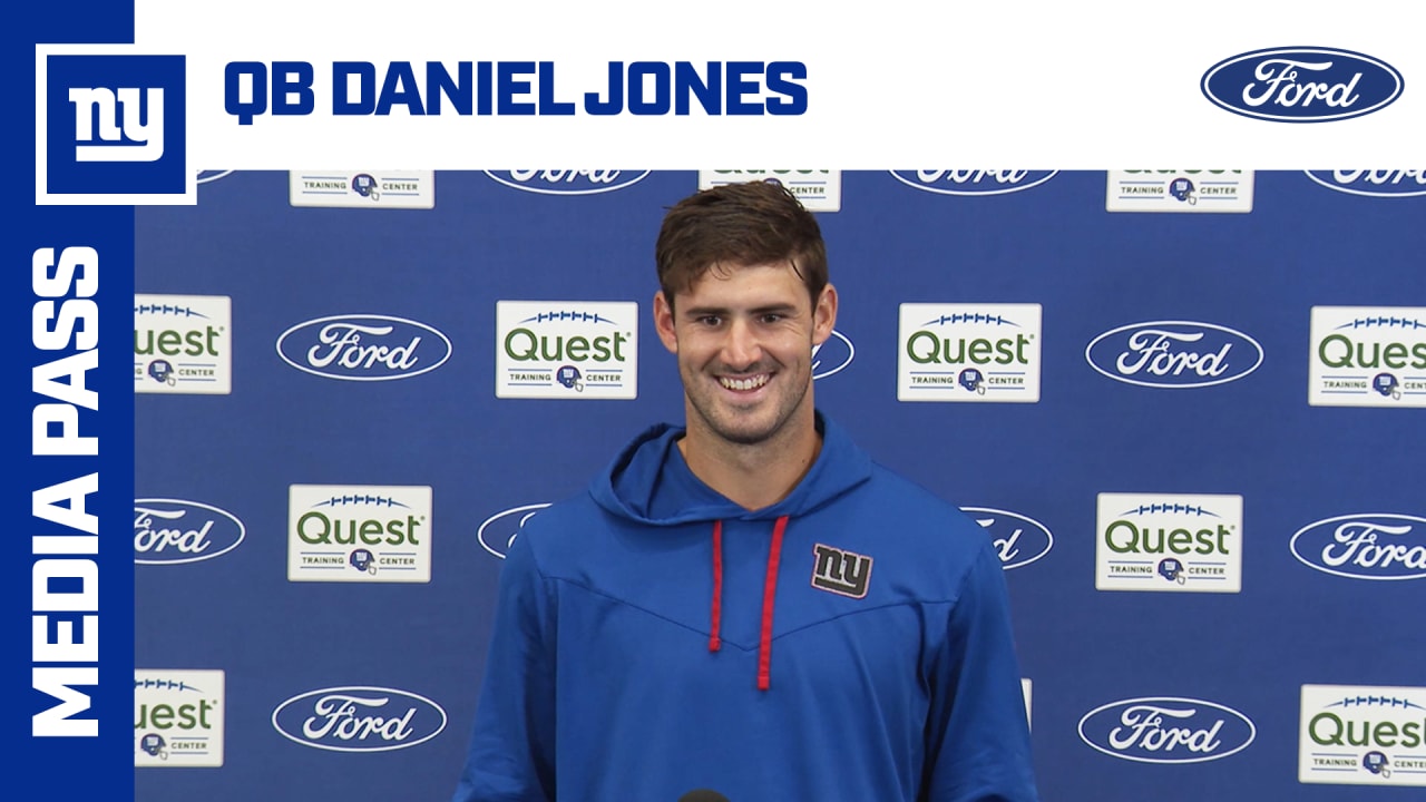 QB Daniel Jones on versatility of wide receiver room
