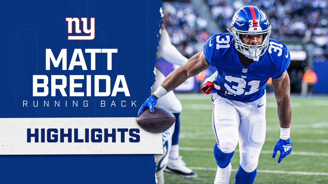 Highlights: Best of RB Matt Breida's first season with Big Blue