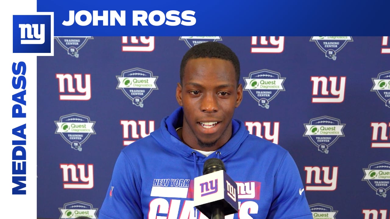WR John Ross 'thankful' to be with Giants
