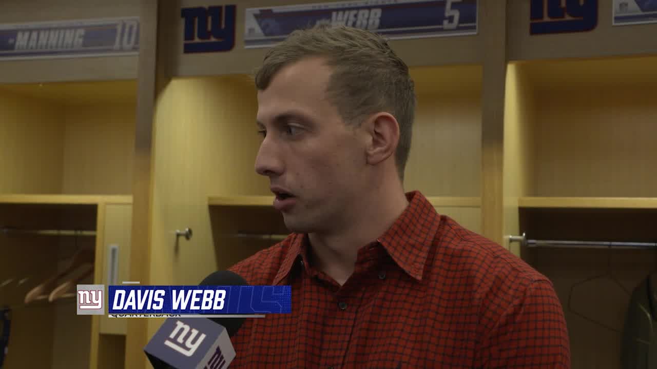 QB Davis Webb on his performance vs. the Jets