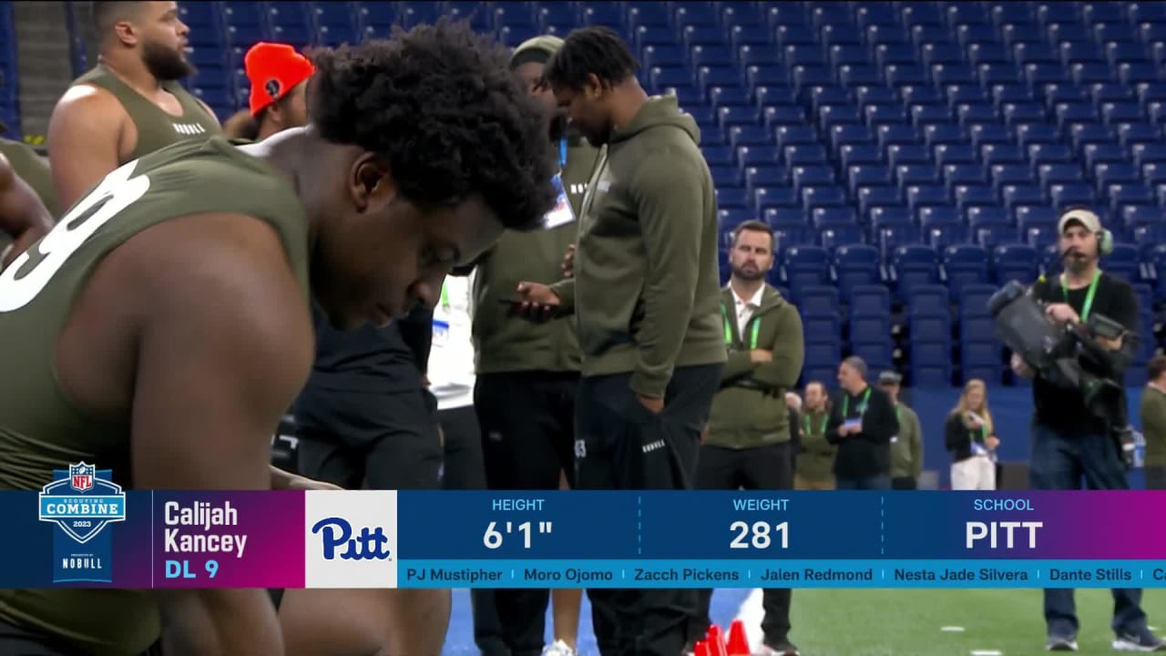 Calijah Kancey runs 40-yard dash at 2023 combine