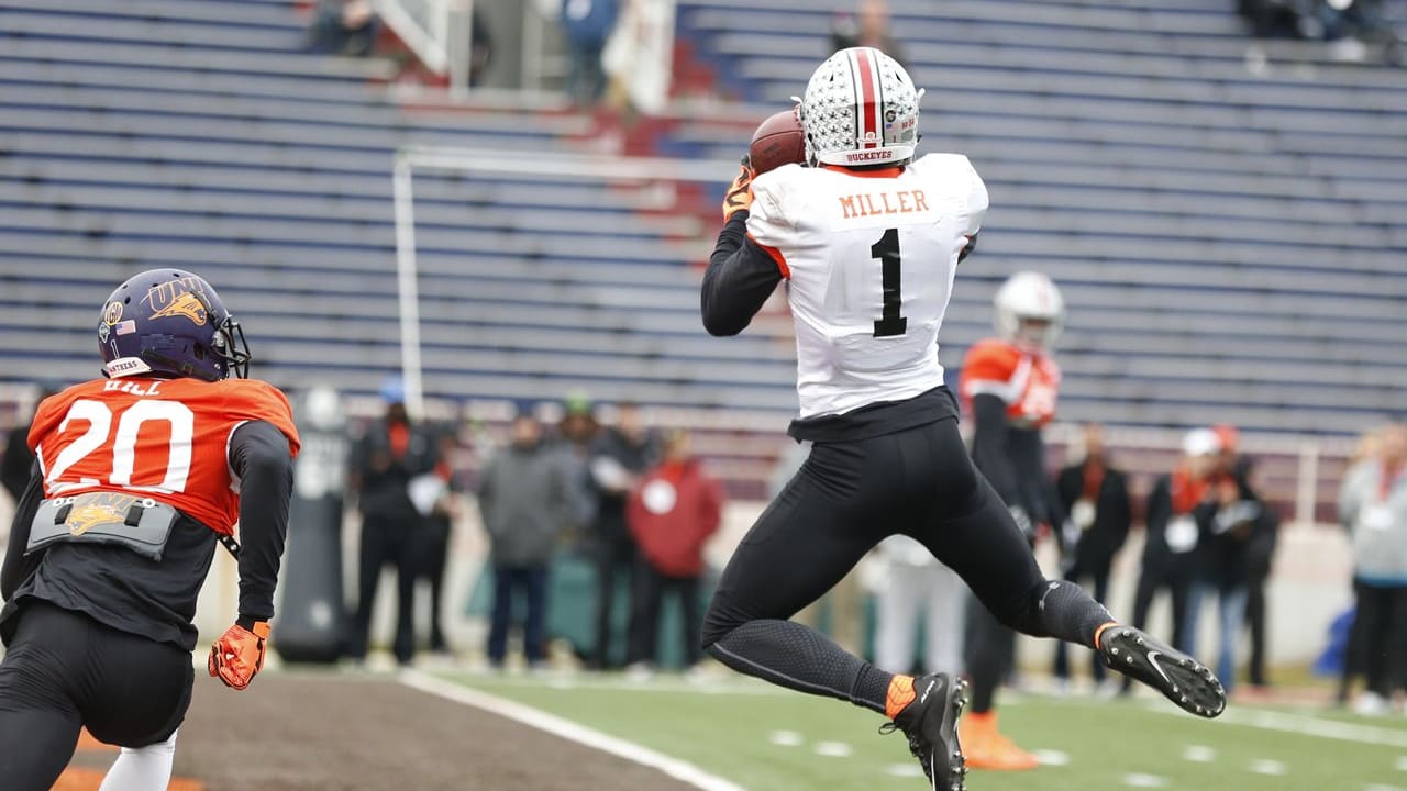 Top Performers at Senior Bowl Practice