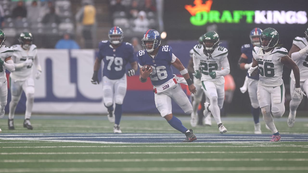 Saquon Barkley Rips Off 34 Yard Run Giants Vs Jets Highlights