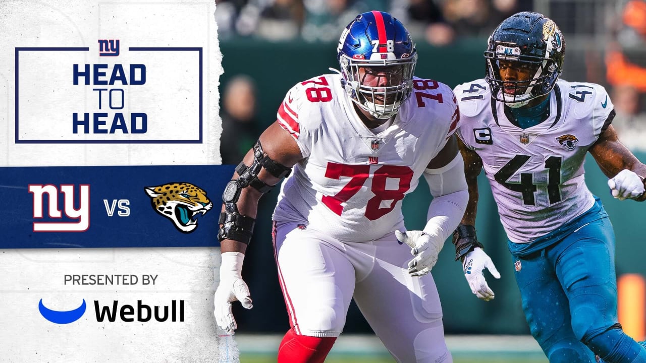 Head-to-Head: Giants OT Andrew Thomas vs. Jaguars OLB Josh Allen Head-to-Head: Giants OT Andrew Thomas vs. Jaguars OLB Josh Allen