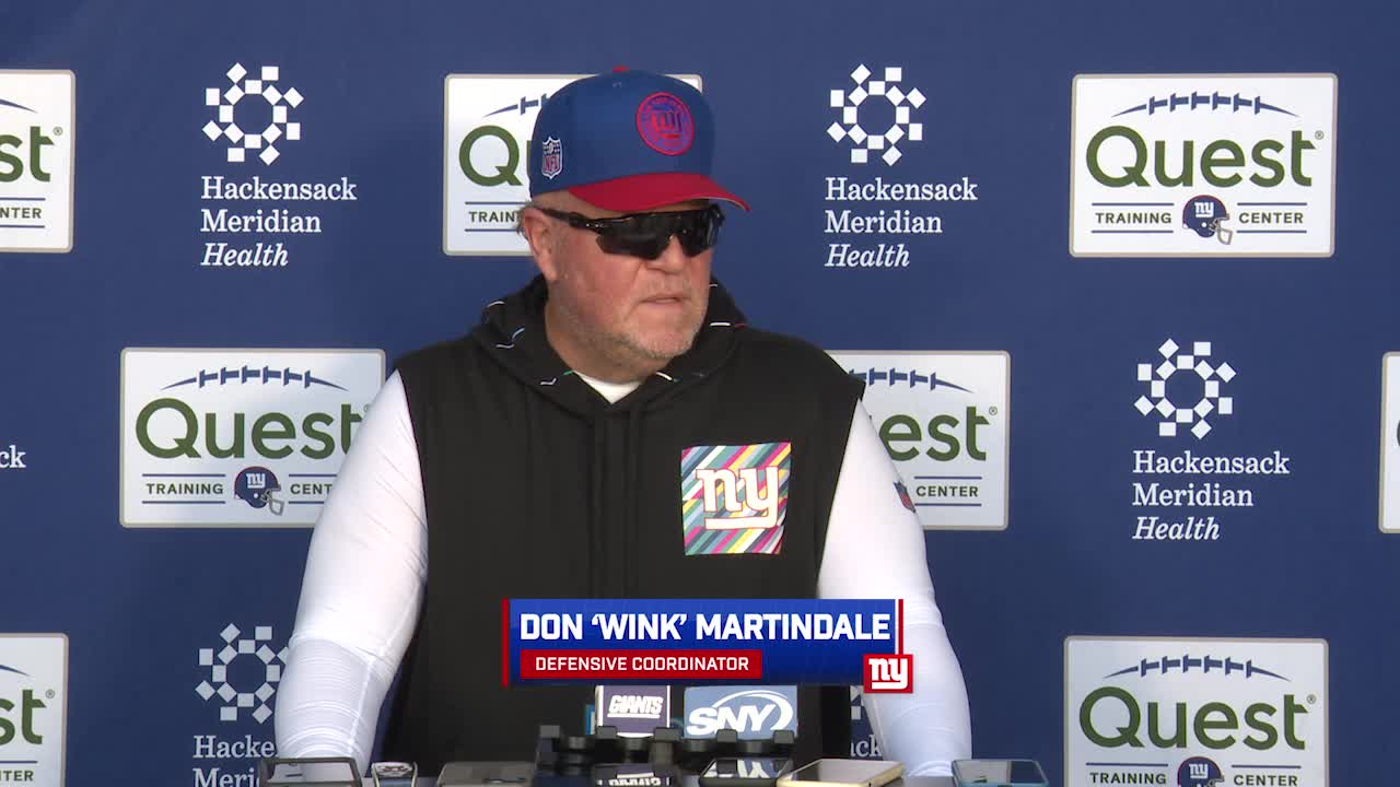 DC Wink Martindale: 'We've got a great challenge ahead of us'