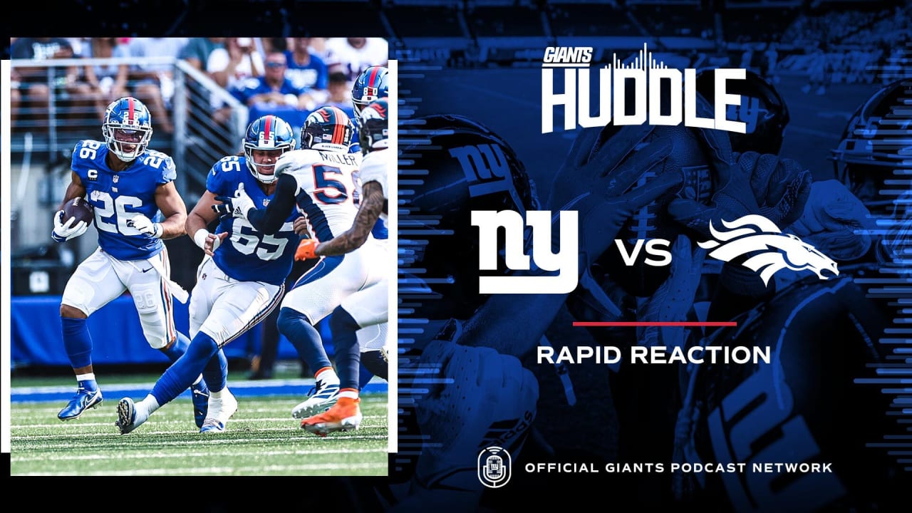 Giants Huddle | Giants-Broncos Reaction with Howard Cross