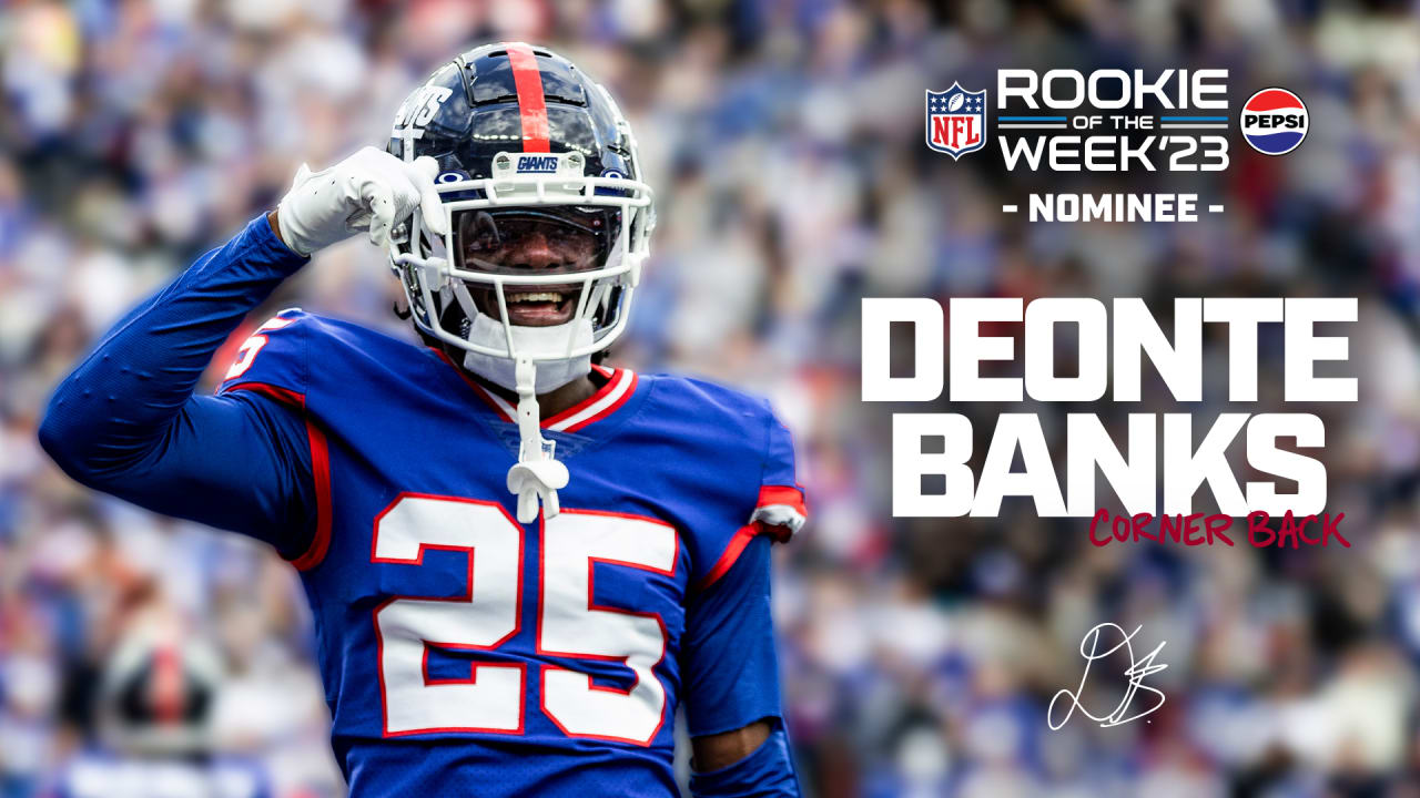 Deonte Banks nominated for Rookie of the Week