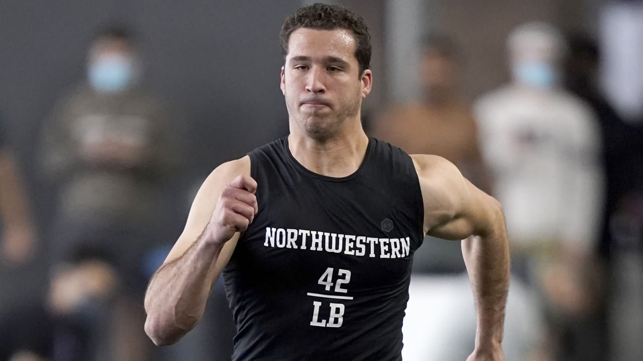 Northwestern LB Paddy Fisher pro day highlights