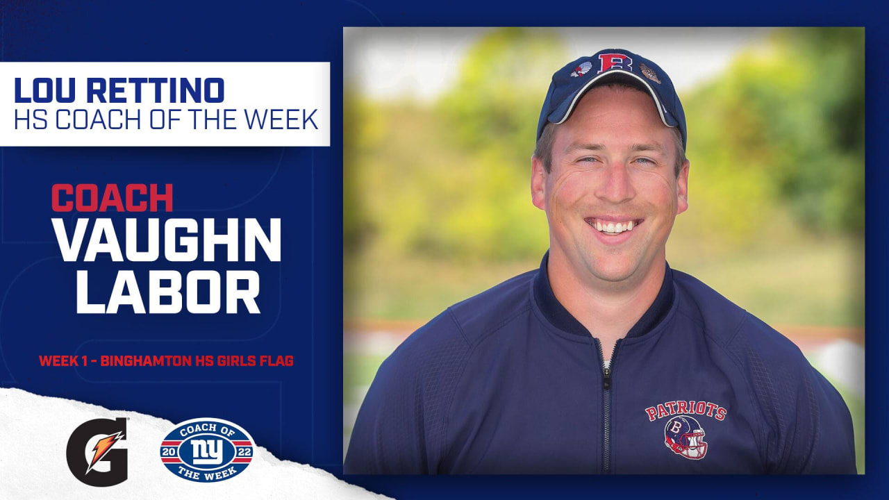 Giants name Binghamton’s Labor Coach of the Week