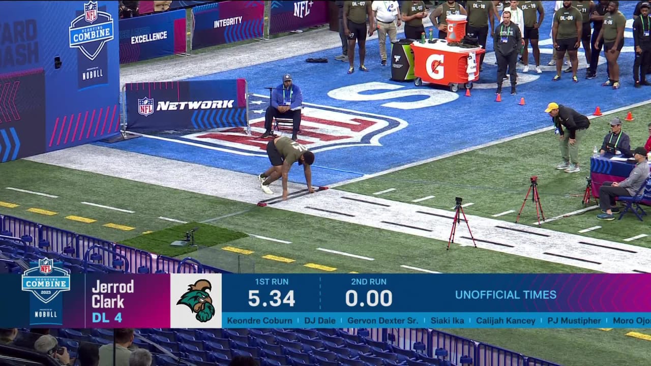 Jerrod Clark runs 40-yard dash at 2023 combine