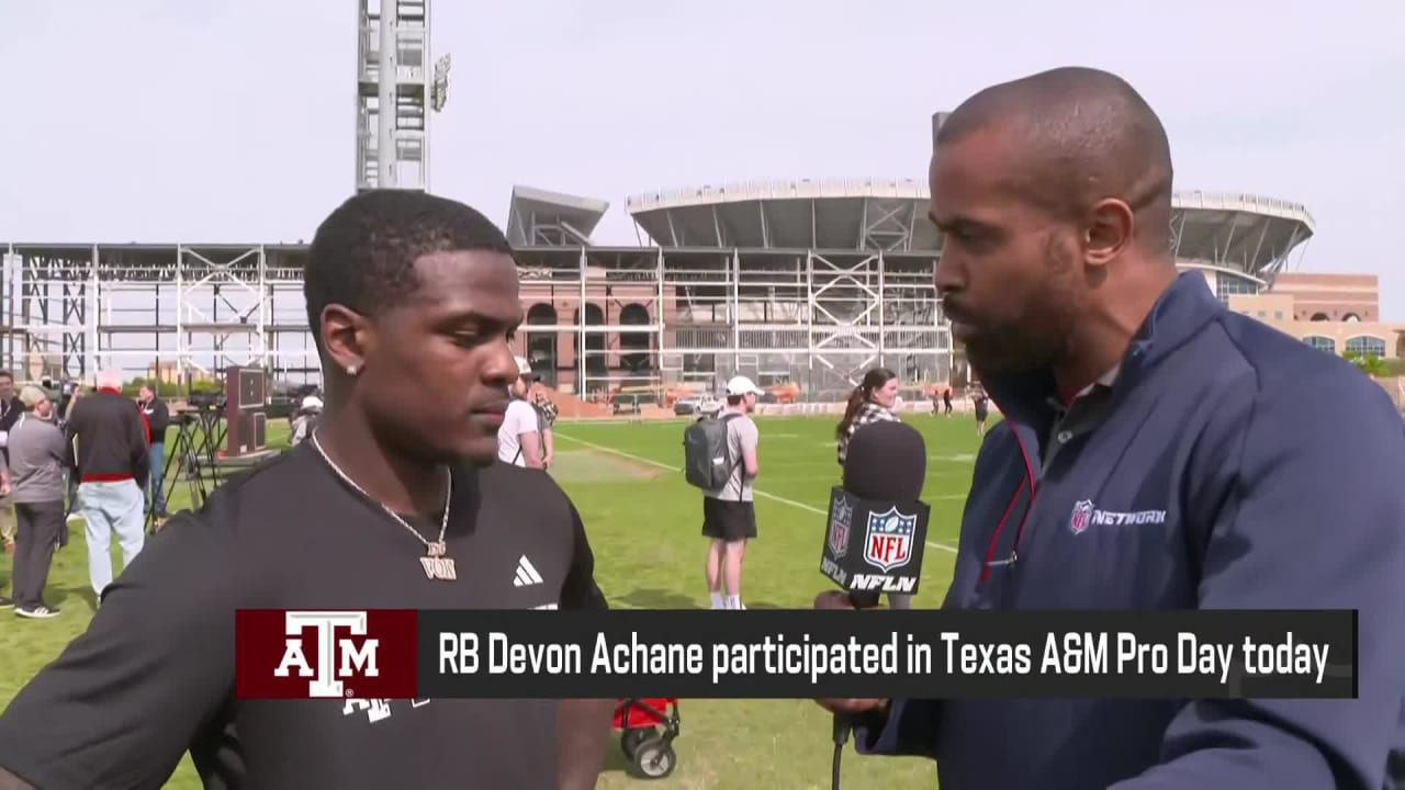 Devon Achane evaluates his performance at Texas A&M pro day