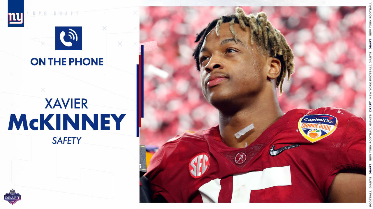 Conference Call: Safety Xavier McKinney talks joining Giants