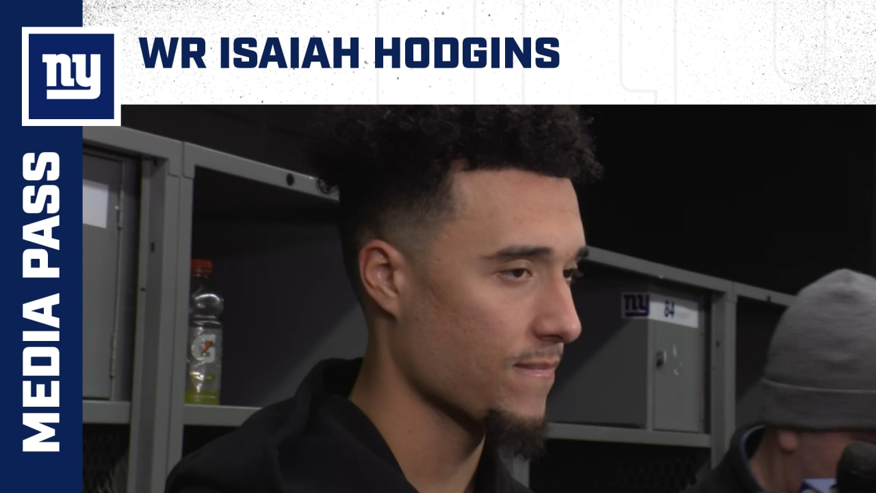 WR Isaiah Hodgins: 'I'm thankful for this team'