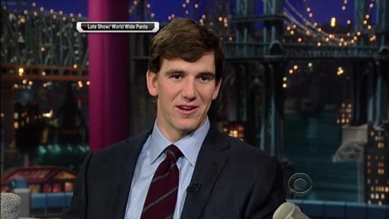 Eli visits 'Late Show'