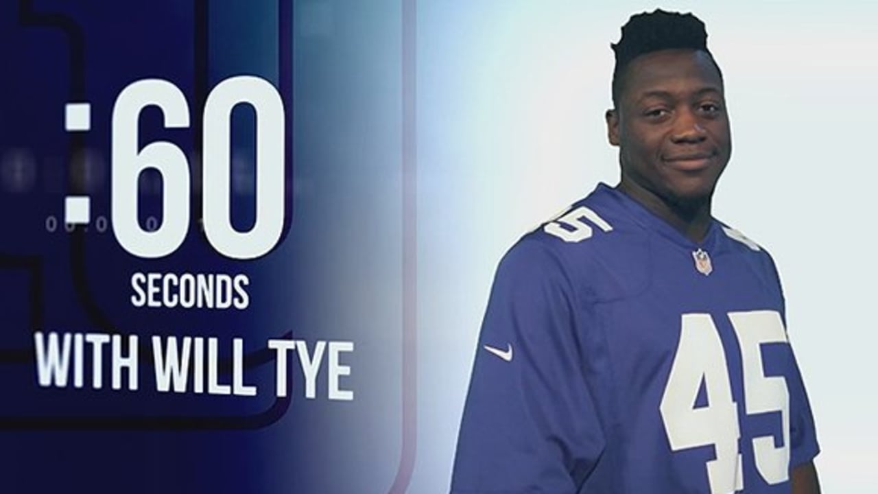 60 Seconds with Will Tye