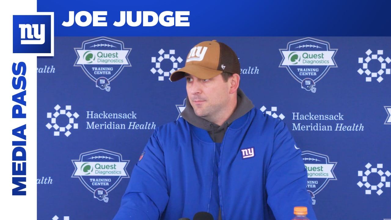 Coach Joe Judge previews season finale vs. WFT