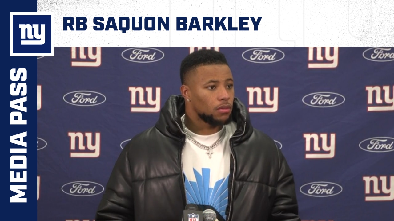 RB Saquon Barkley on run game's success vs. Commanders