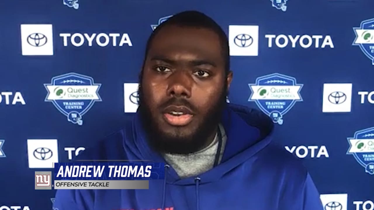 OT Andrew Thomas on leap to NFL, what song he had to sing for veterans