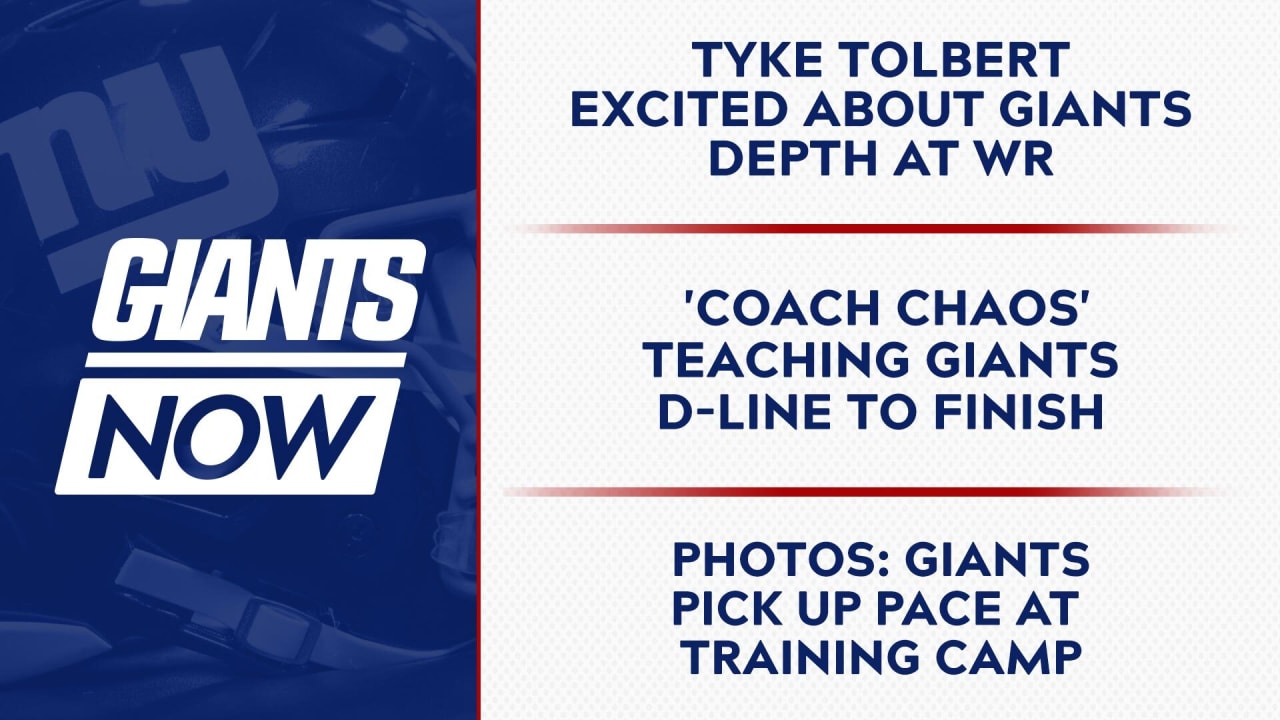 WR Coach Tyke Tolbert is excited about the team's depth at wide receiver