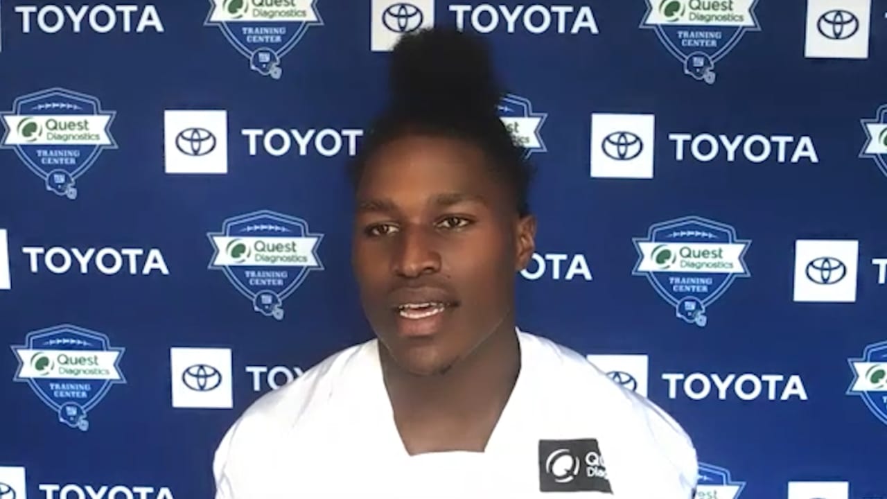 Rookie CB Darnay Holmes on his big plays so far at camp