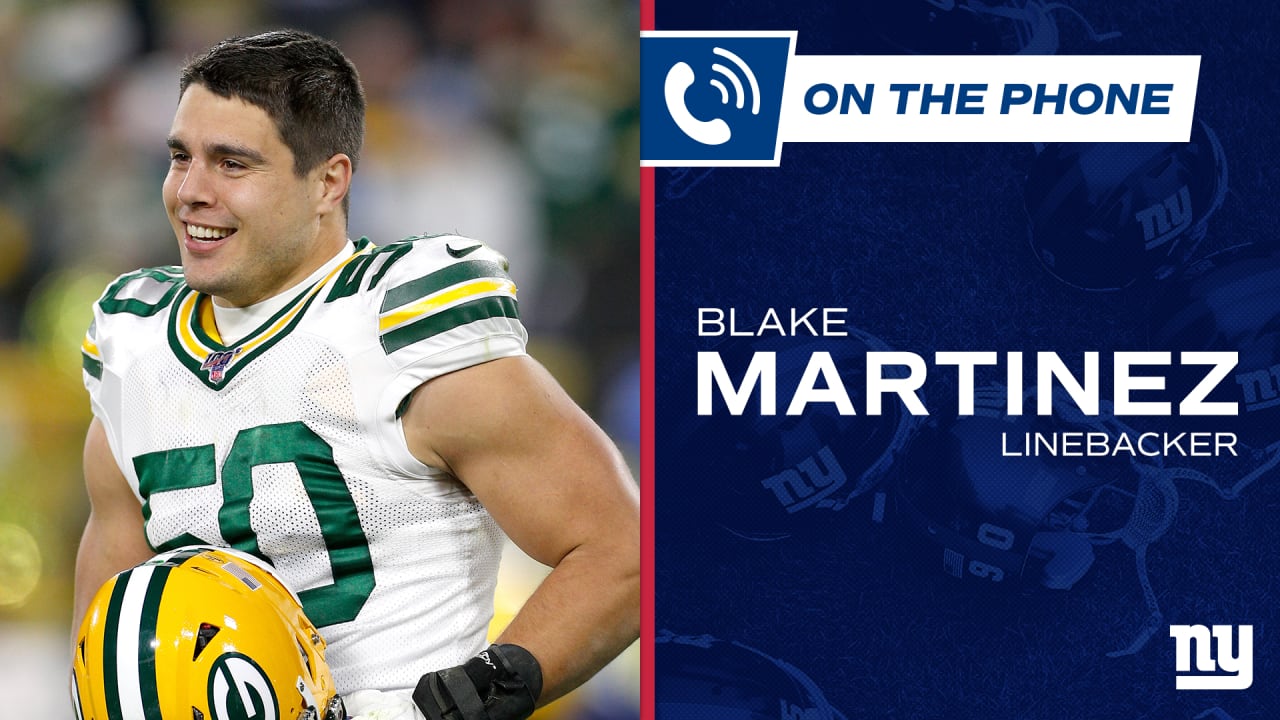 LB Blake Martinez's introductory conference call