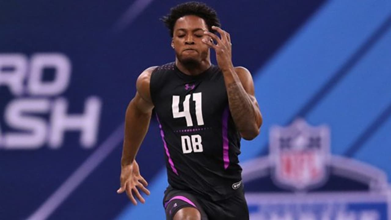 Ohio State DB Denzel Ward runs a 4.32 40-yard dash